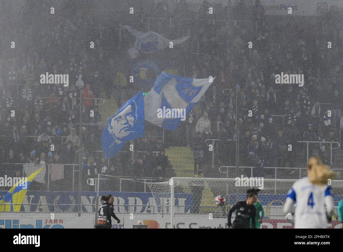 Norrkoping, Sweden, March 27th 2023: IFK Norrkoping fans during the ...