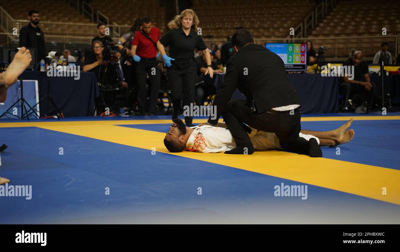 ORLANDO, FLORIDA - MARCH 26: Hiryu Niwa (Art of Jiu Jitsu) figthing ...