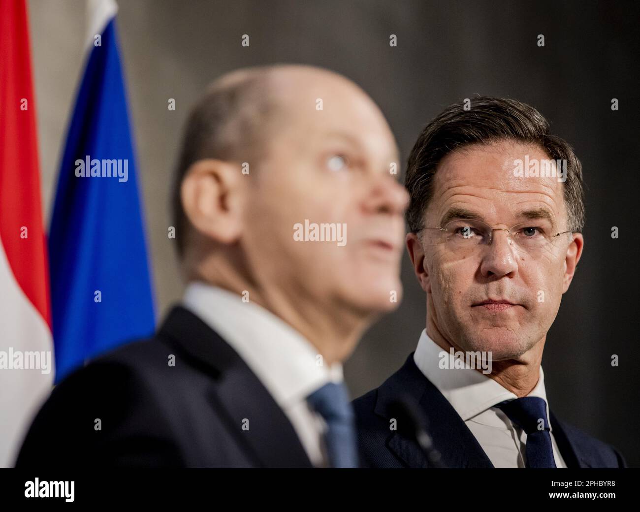 Rotterdam, Netherlands. 27th Mar, 2023. ROTTERDAM - Prime Minister Mark ...