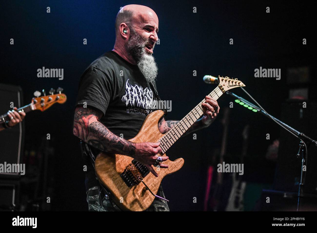 Scott Ian (guitar) performing live with Mr. Bungle Stock Photo - Alamy