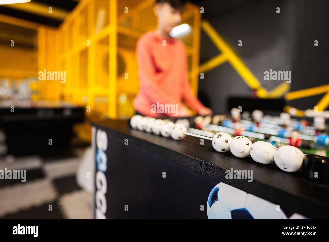 Kids playing soccer in room hi-res stock photography and images - Alamy