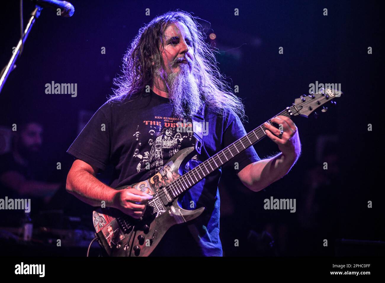 Trey Spruance (guitar) performing live with Mr. Bungle Stock Photo - Alamy