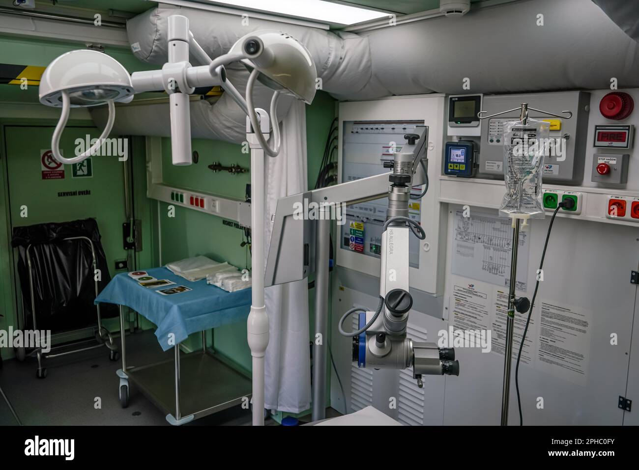 Brno, Czechia - October 08, 2021: Army mobile laser ophthalmology - eye ...