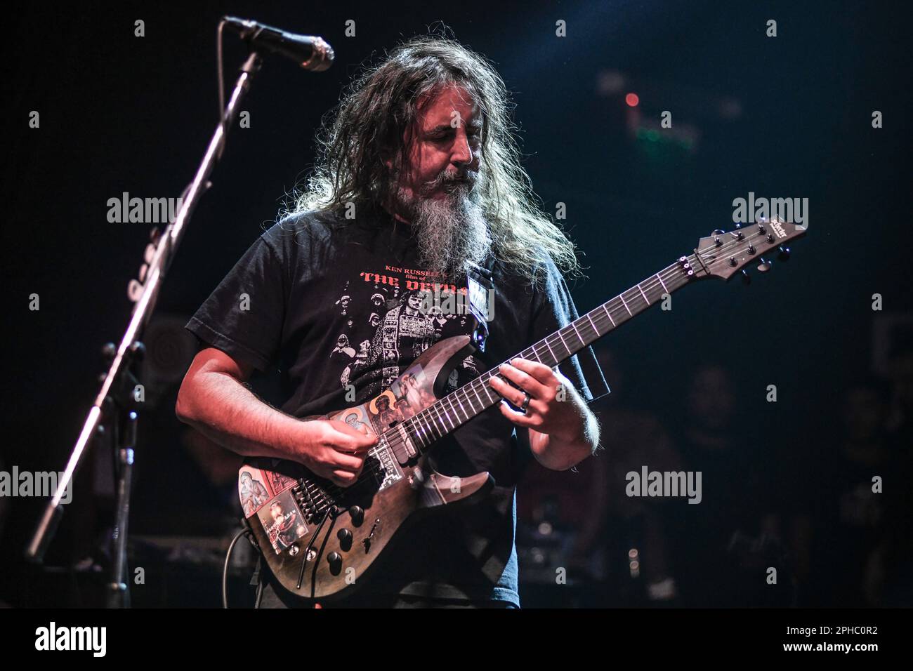Trey Spruance (guitar) performing live with Mr. Bungle Stock Photo - Alamy