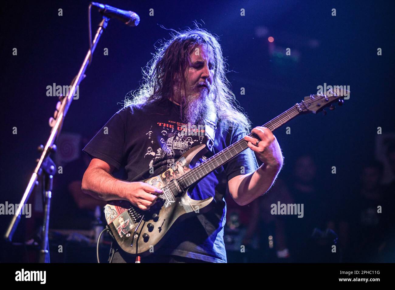 Trey Spruance (guitar) performing live with Mr. Bungle Stock Photo - Alamy