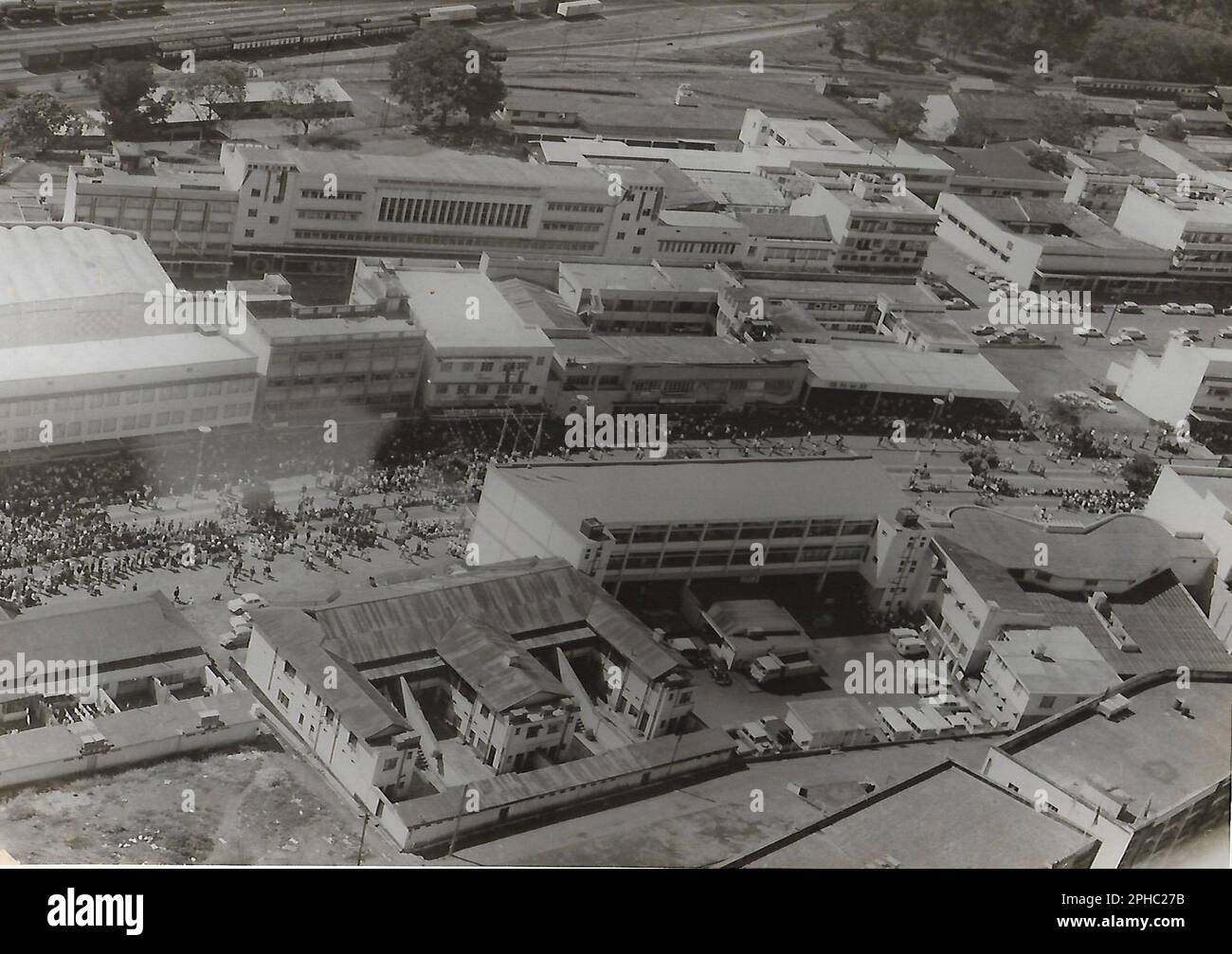 Aerial view of Kampala City in 1972. Uganda Stock Photo - Alamy