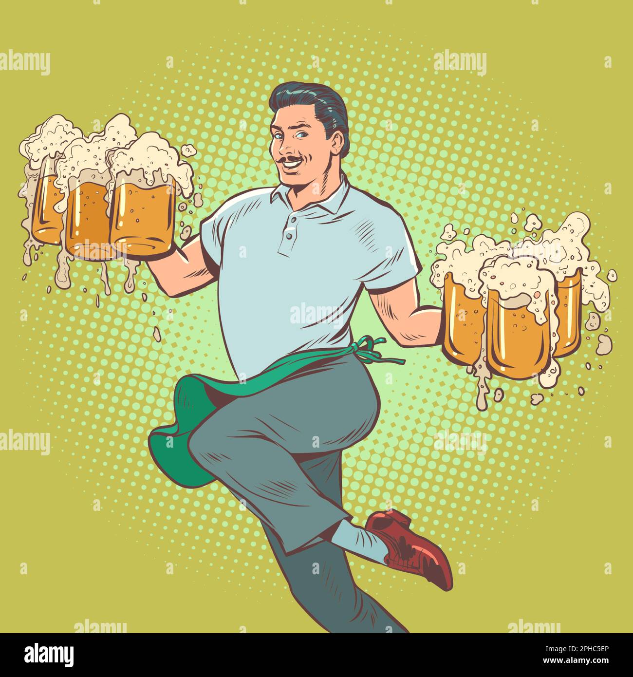 Man carrying bar Stock Vector Images - Alamy