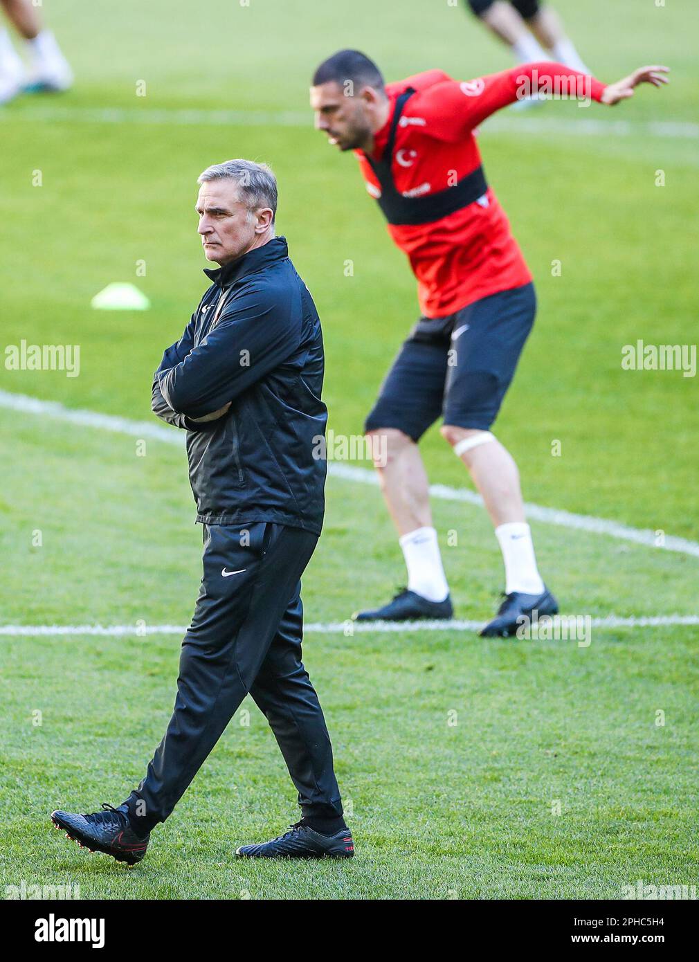Bursa, Turkey. 27th Mar, 2023. Turkey coach Stefan Kuntz during ...