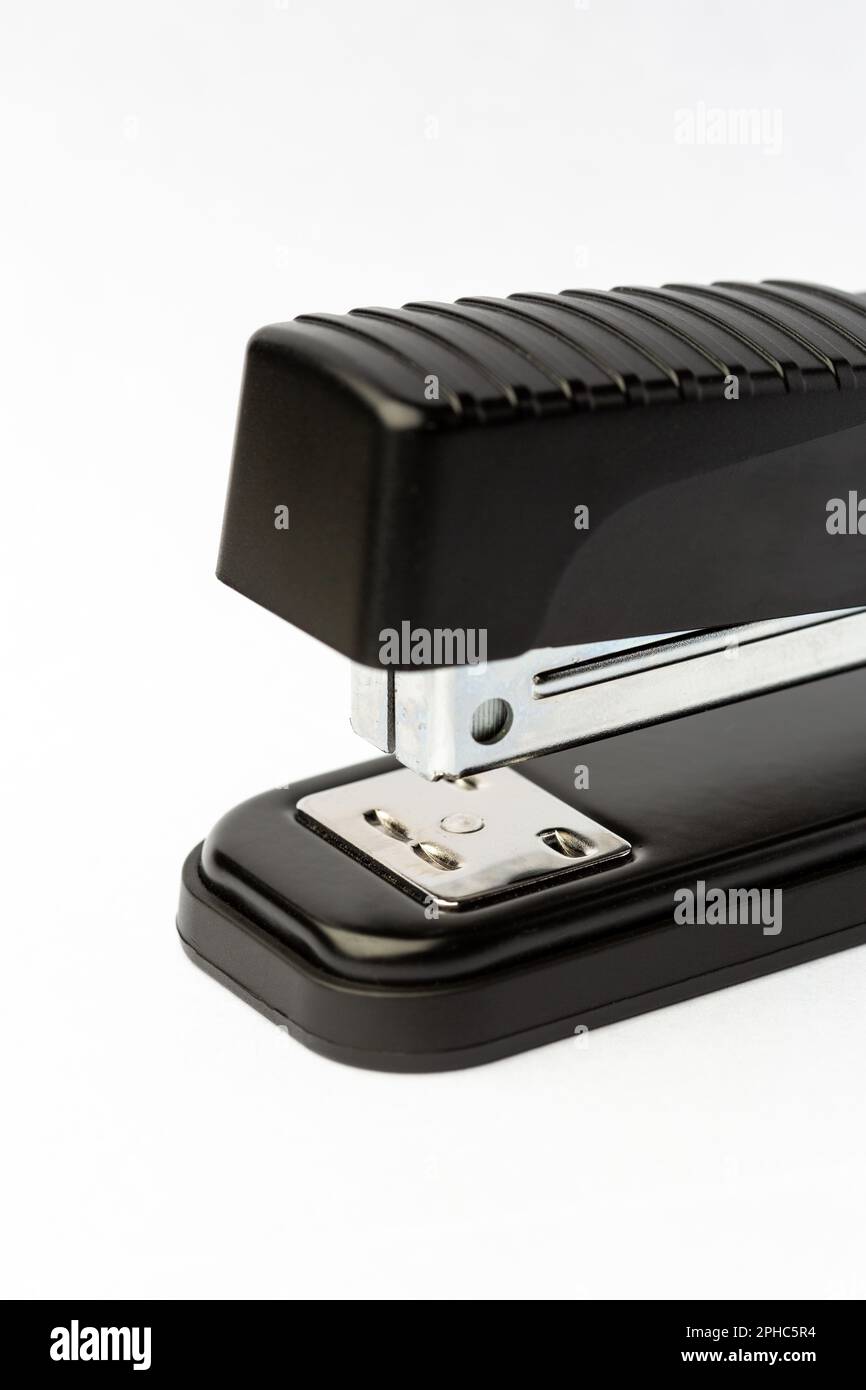 Desk Stapler on a white background Stock Photo - Alamy