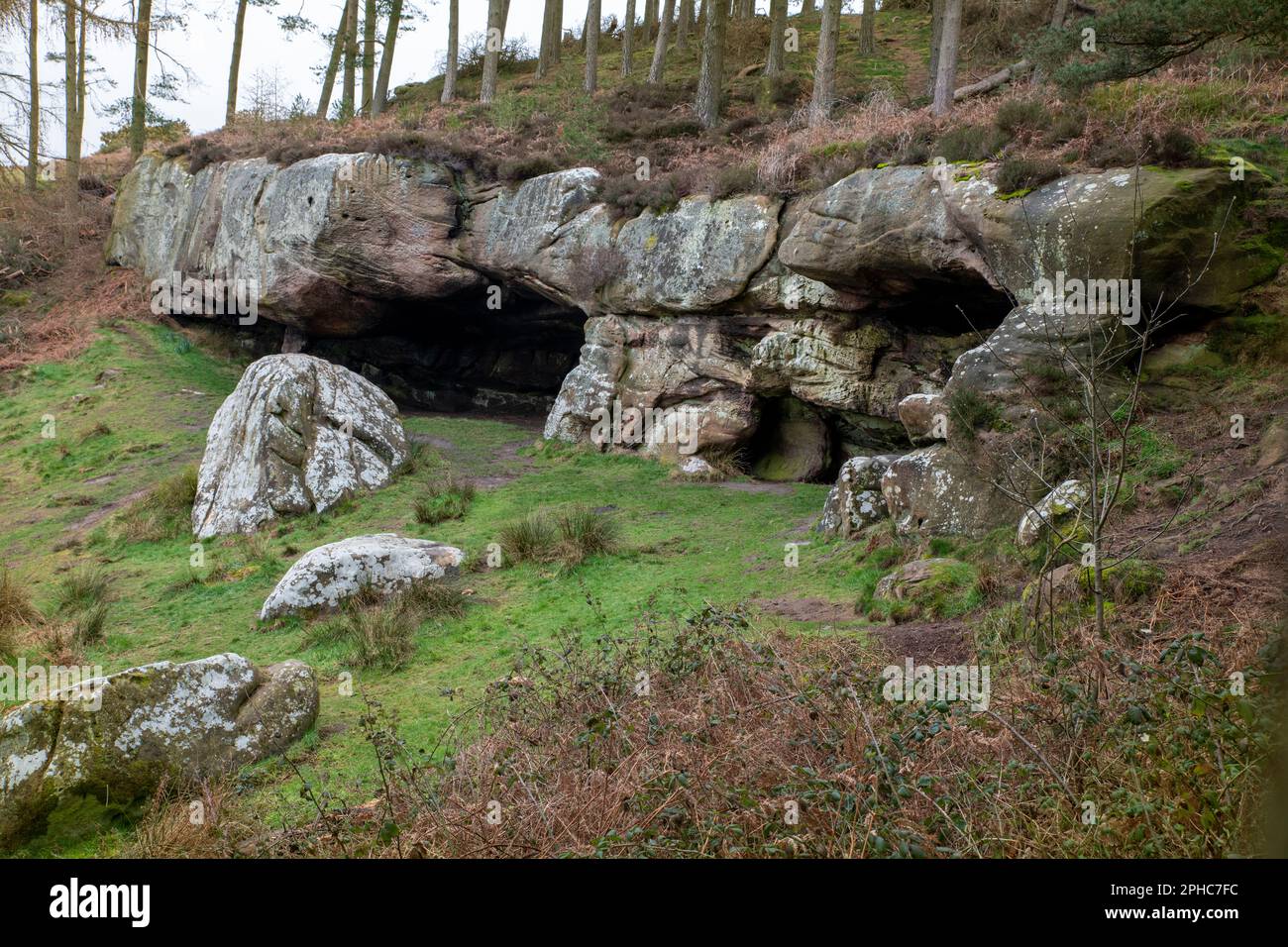 St Cuthbert's Cave Stock Photo - Alamy