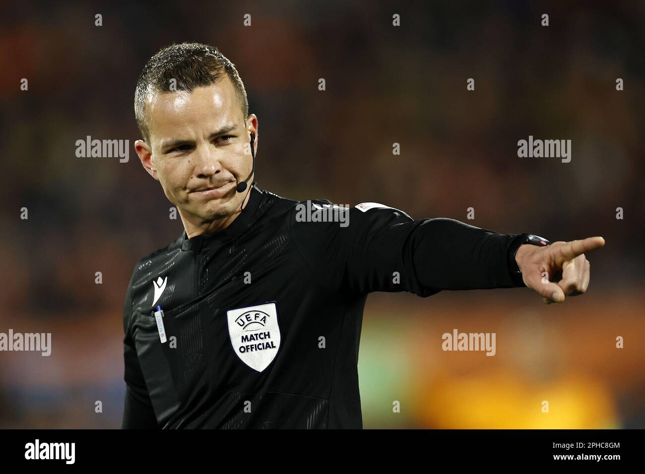 Rotterdam, Netherlands. 27th Mar, 2023. ROTTERDAM - referee Morten ...
