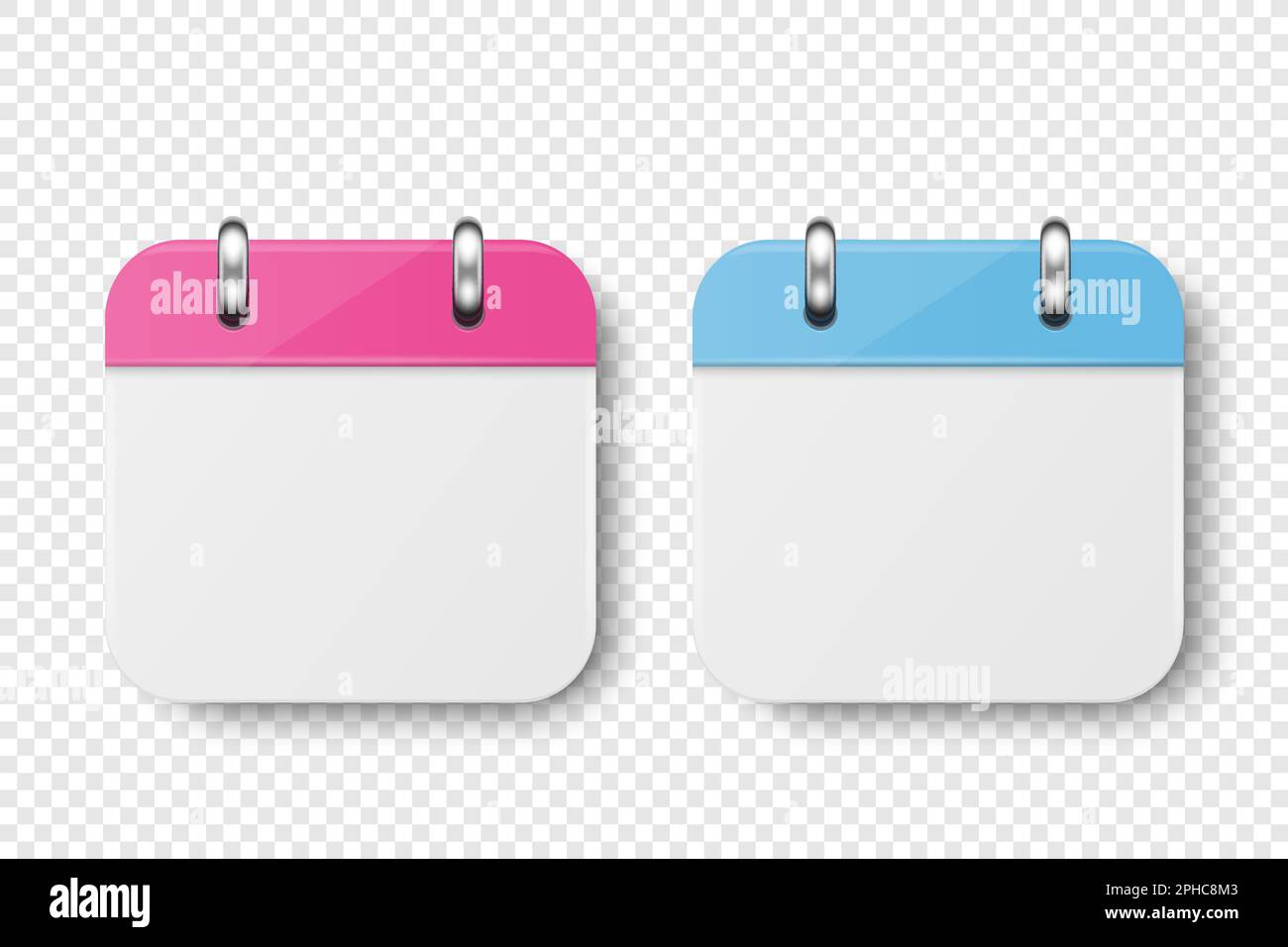 Vector 3d Realistic Paper Classic Simple Minimalistic Blue and Pink ...