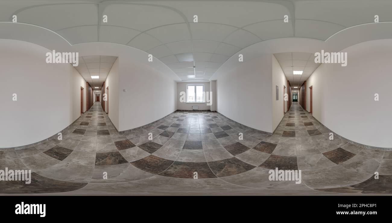 full seamless spherical hdri 360 panorama in interior of empty room and ...