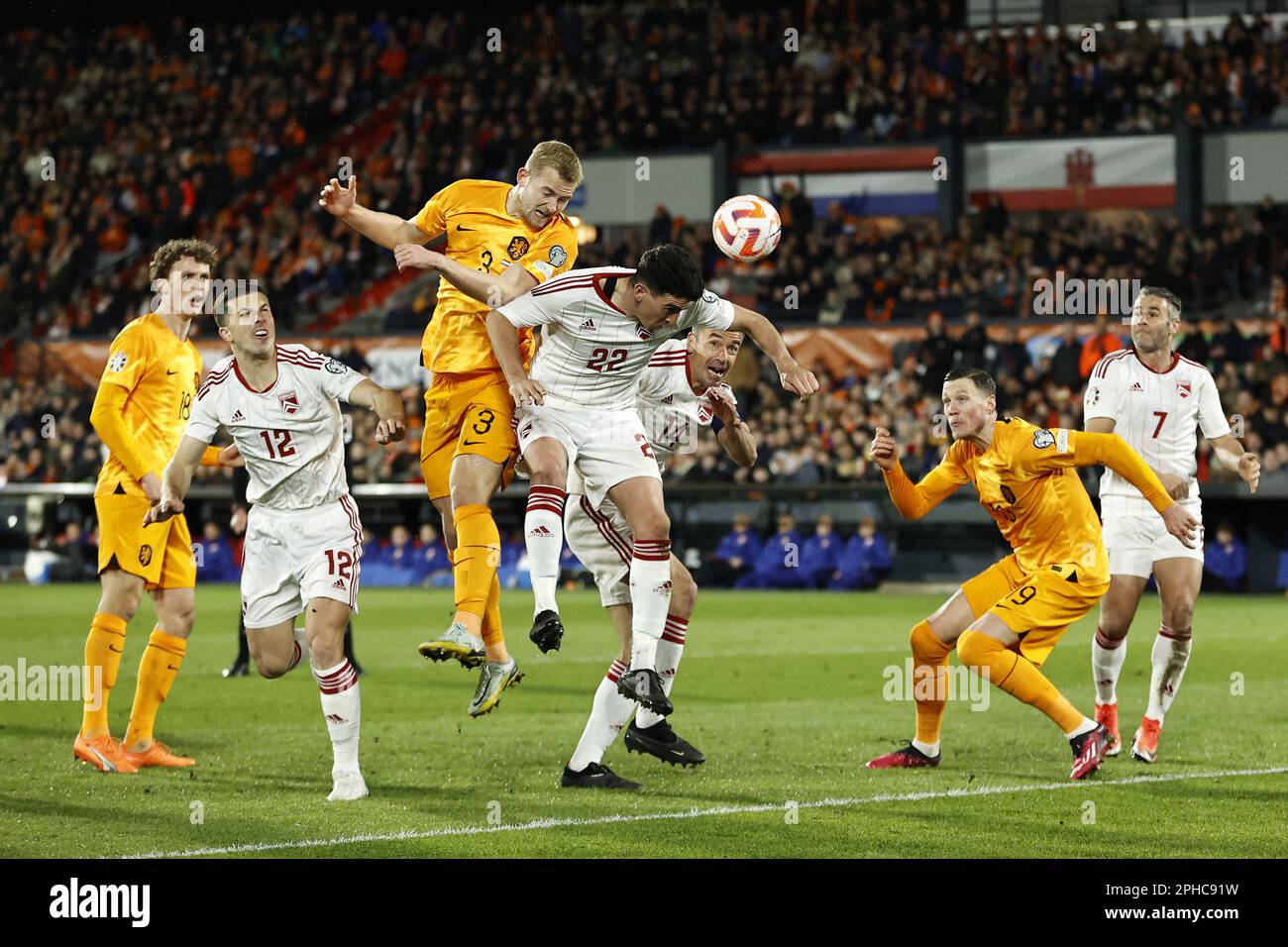 Rotterdam, Netherlands. 27th Mar, 2023. ROTTERDAM - (lr) Mats Wieffer ...