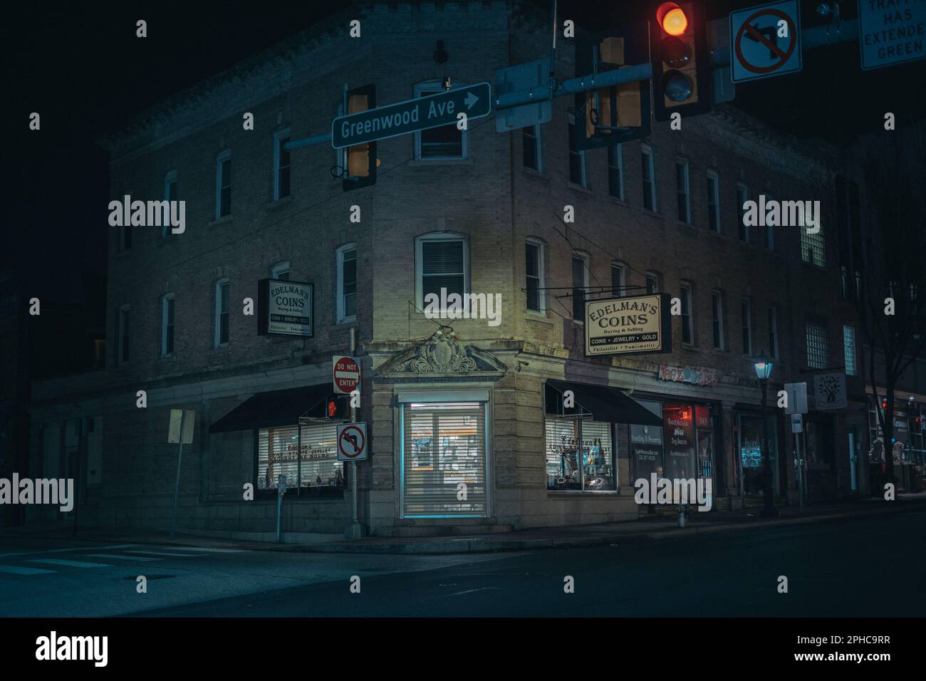 Edelmans Coins vintage storefront, Jenkintown, Pennsylvania Stock Photo ...