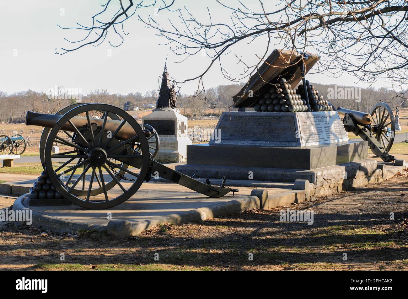 Gettysburg National Military Park in Gettysburg, USA Stock Photo - Alamy