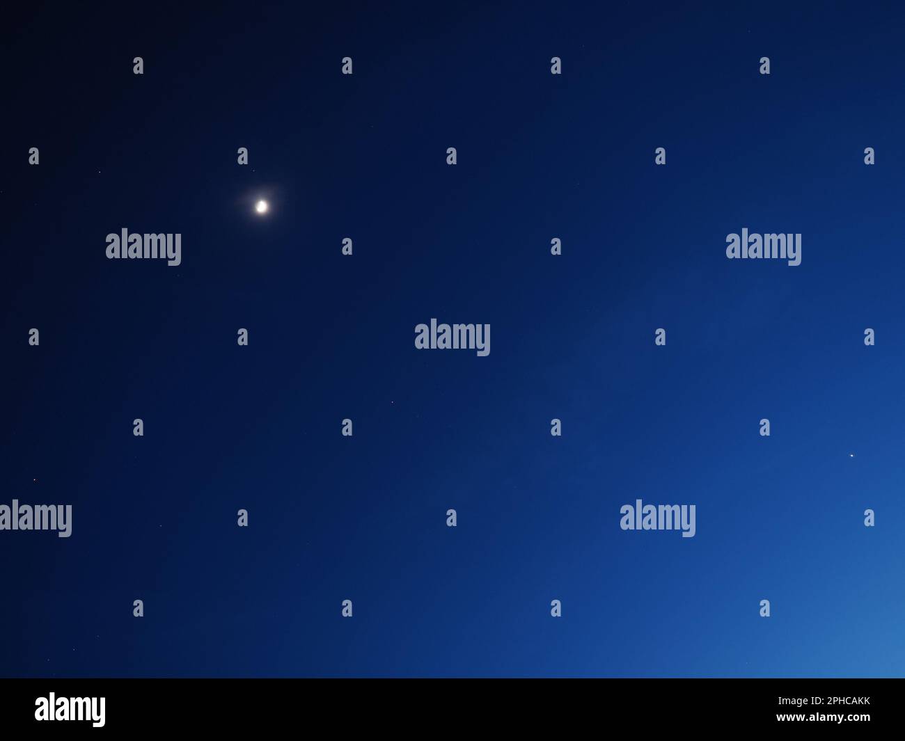 Mars with crescent moon hi-res stock photography and images - Alamy