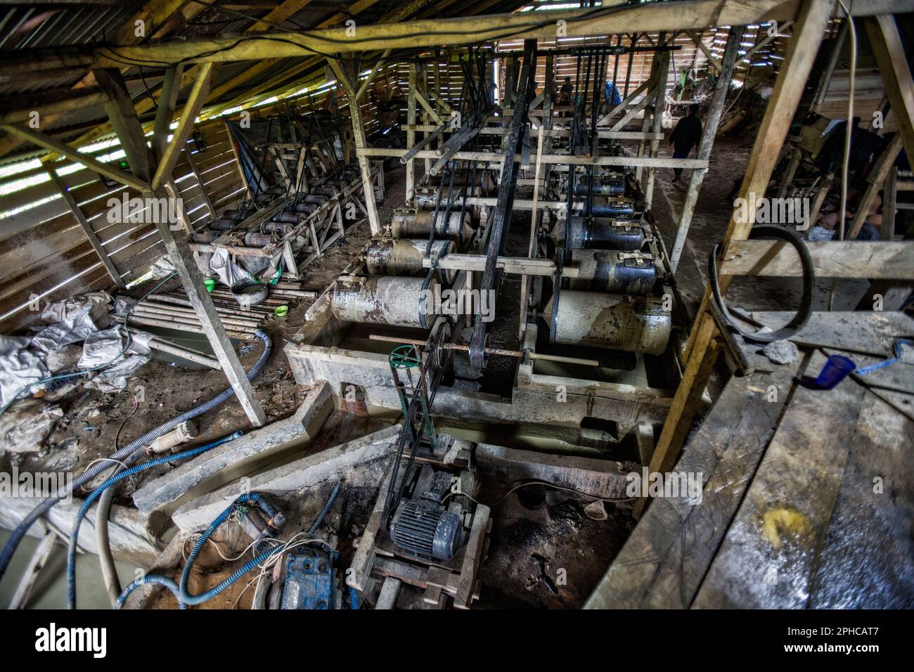 Illegal gold extraction in Java, Indonesia, Asia Stock Photo - Alamy