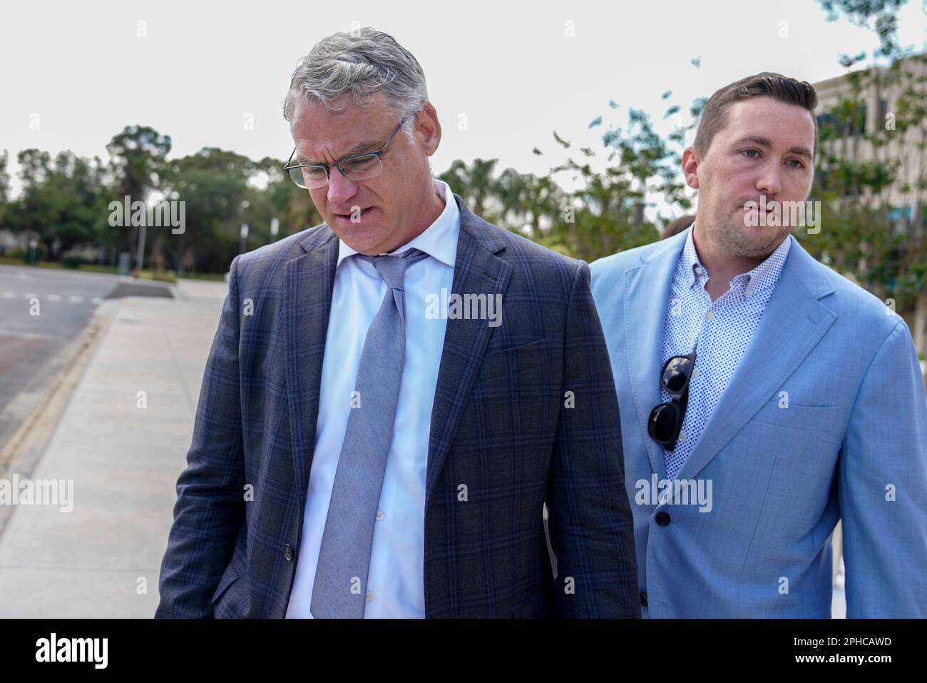 Jake C. Blanchard of Blanchard Law, cries outside court as he laments ...