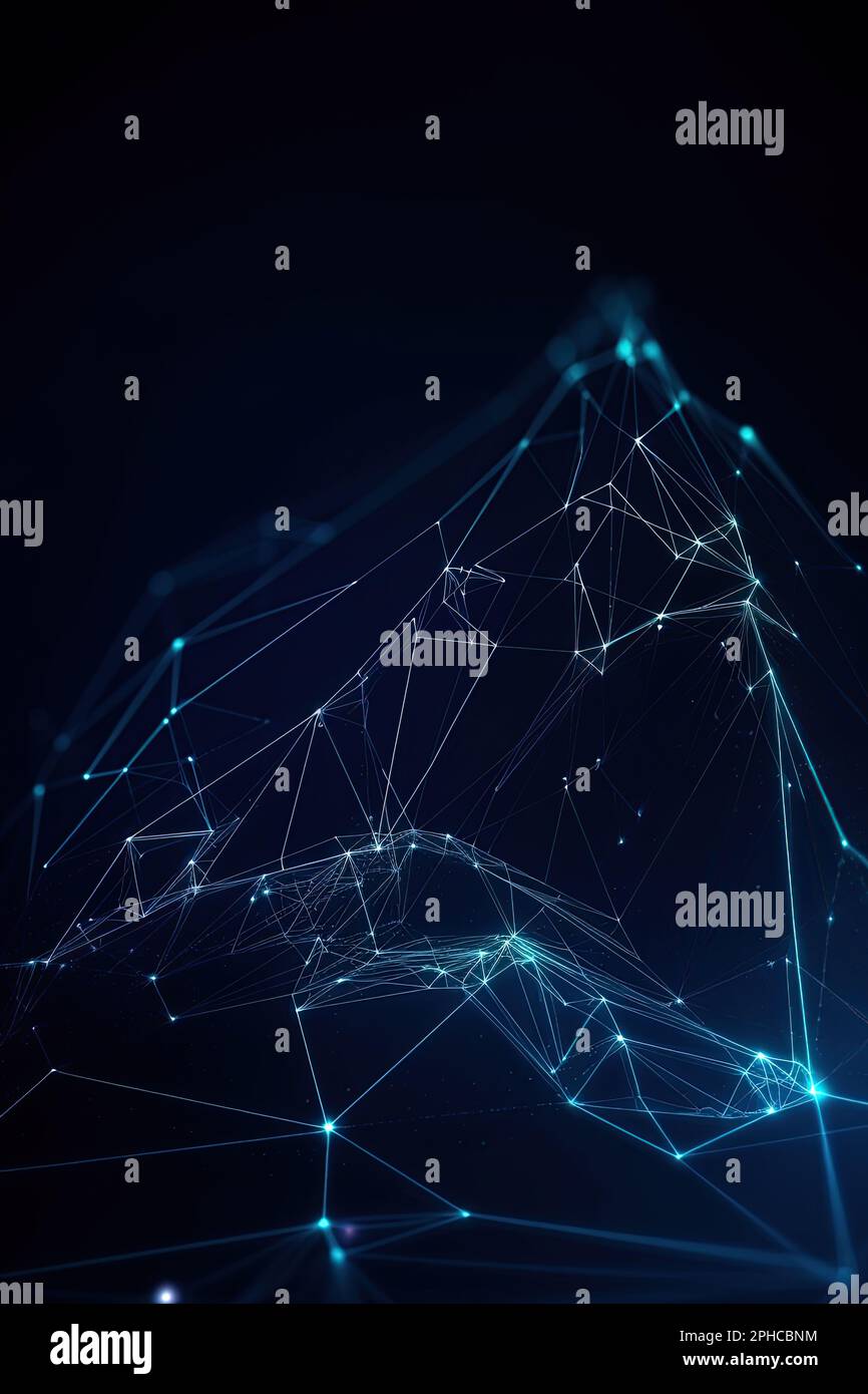 Big Data Background Abstract Digital Network Connection Background Technology Wallpaper