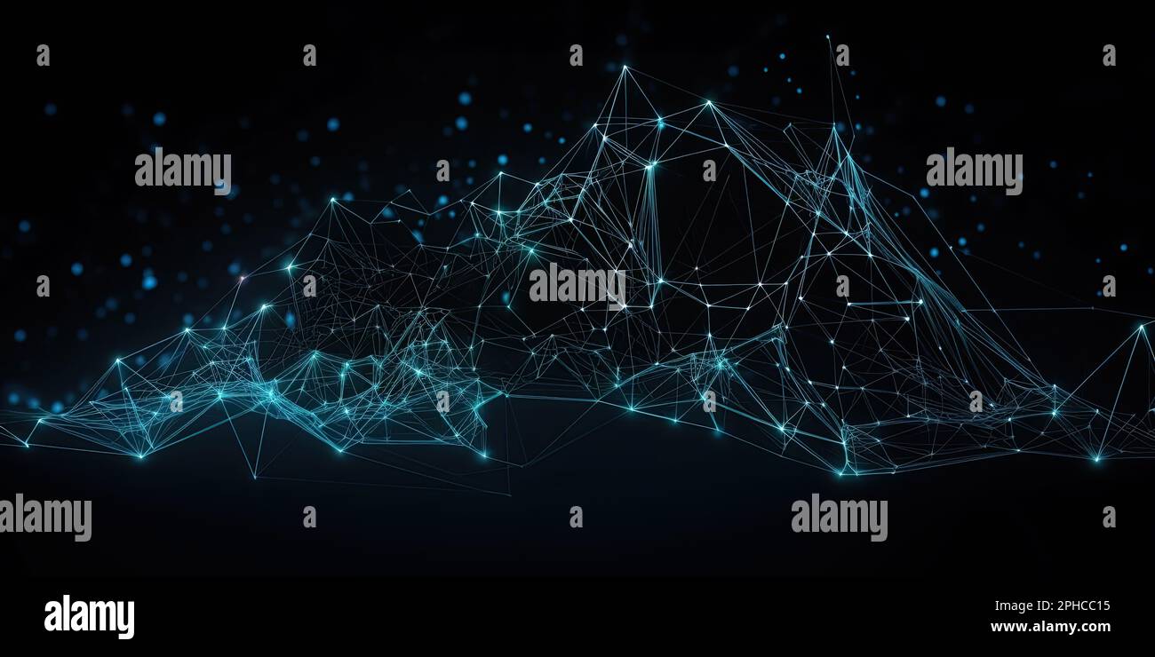 Big data background. Abstract digital network connection background. Technology wallpaper ...