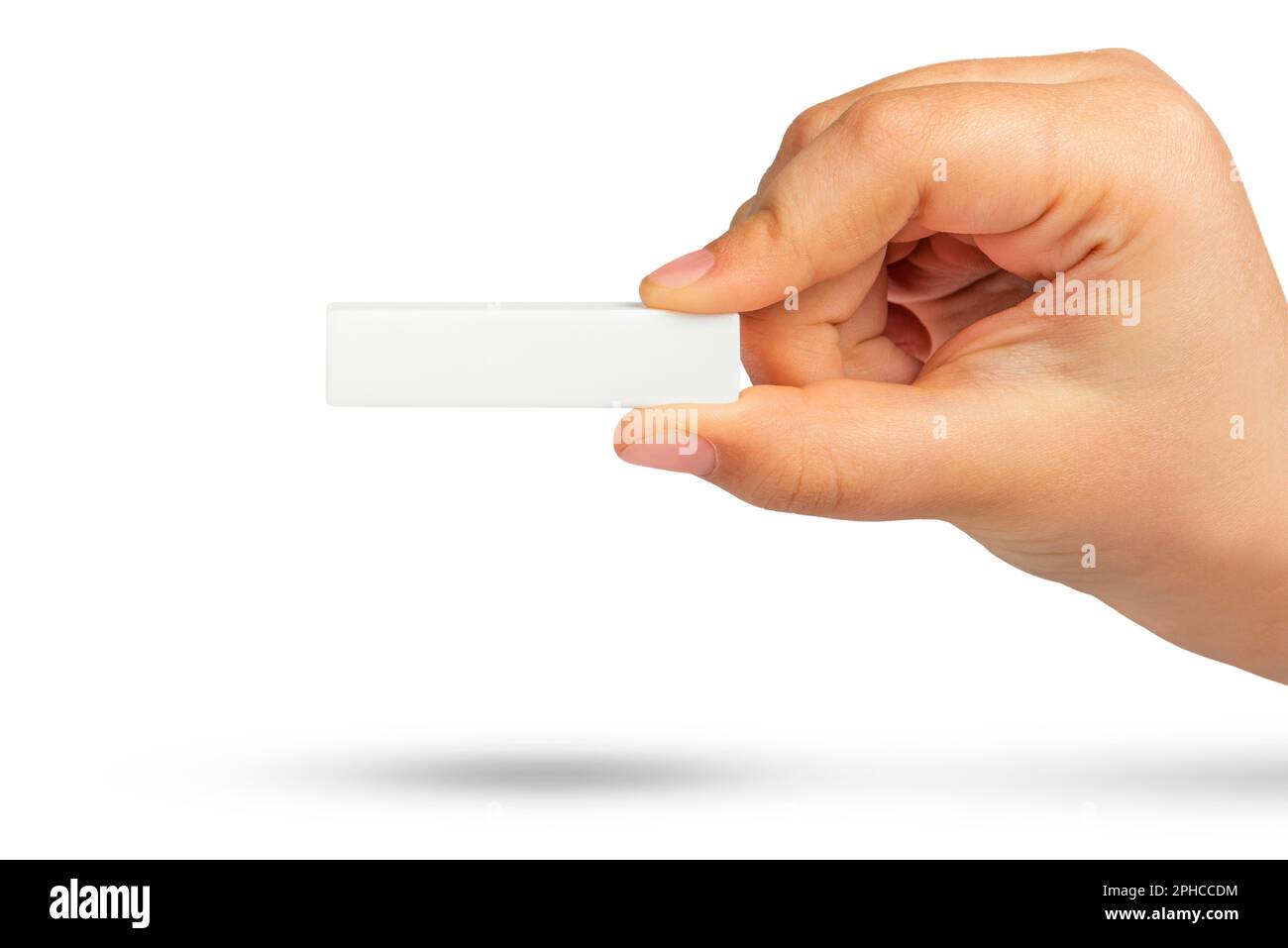 White minus symbol in hand. White mathematical symbol minus in hand on ...