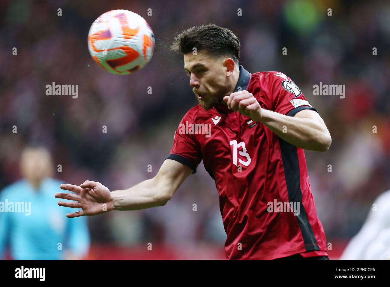 Enea Mihaj of Albania during the UEFA Euro 2024, European Qualifiers ...