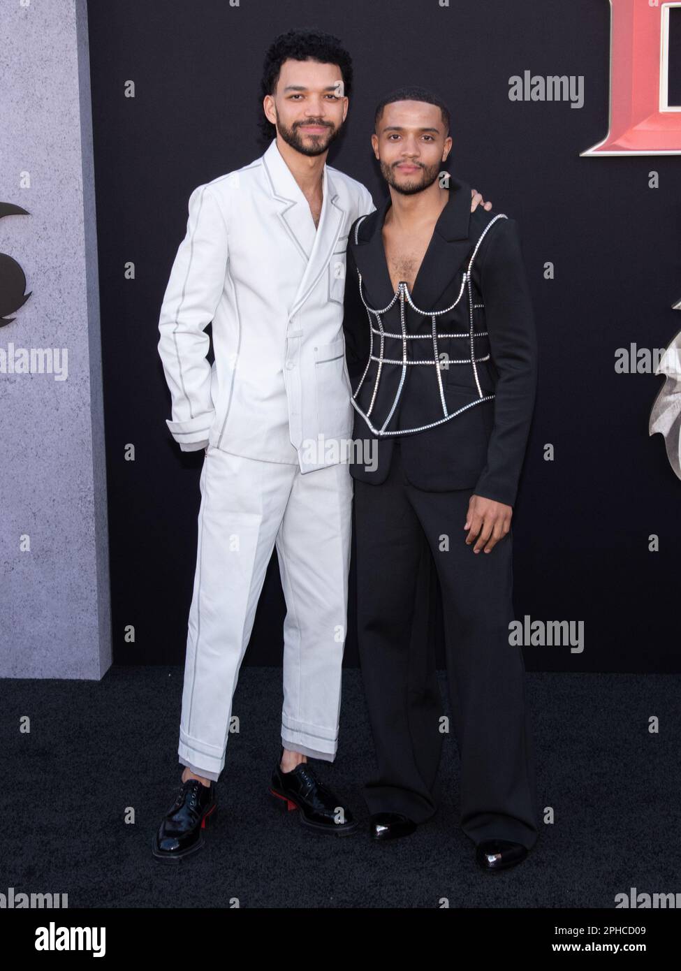 26 March 2023 - Westwood, California - Justice Smith and Nicholas Ashe ...