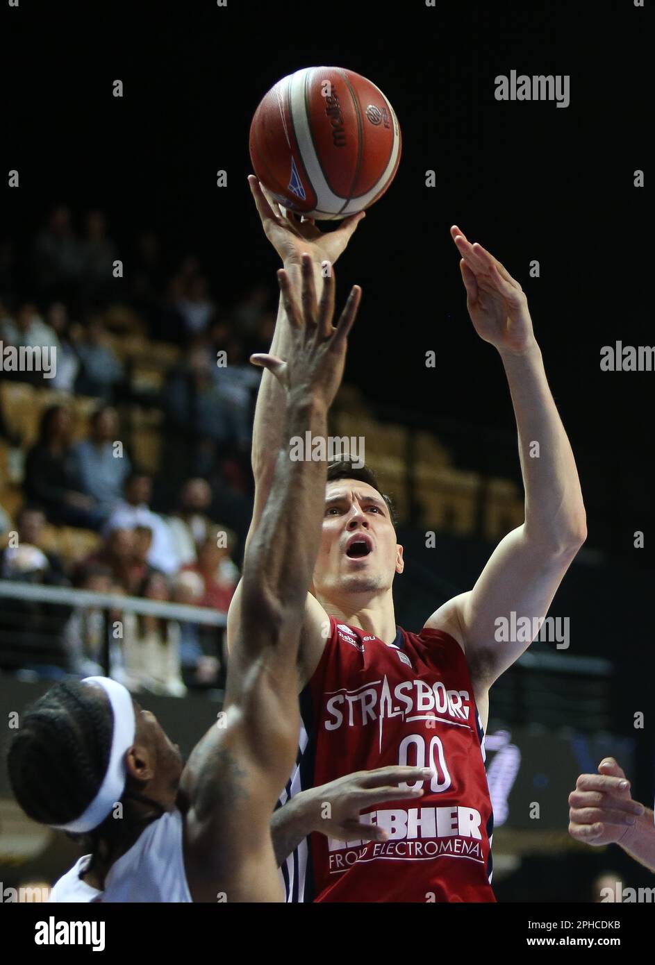 Rodions KURUCS of SIG Strasbourg and during the French cup, Top 8 ...