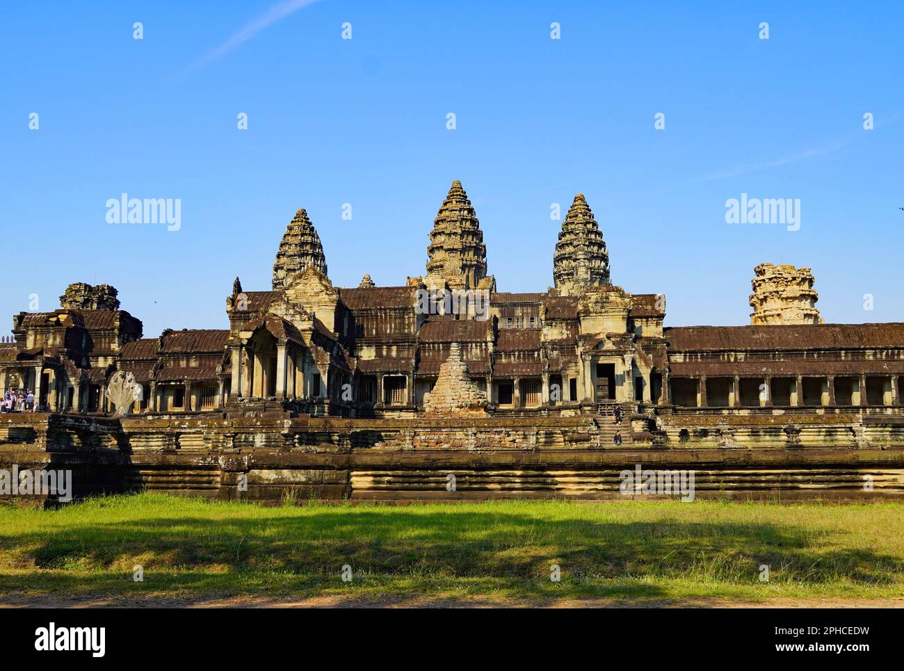 Side view of Angkor Wat temple in Cambodia Stock Photo - Alamy