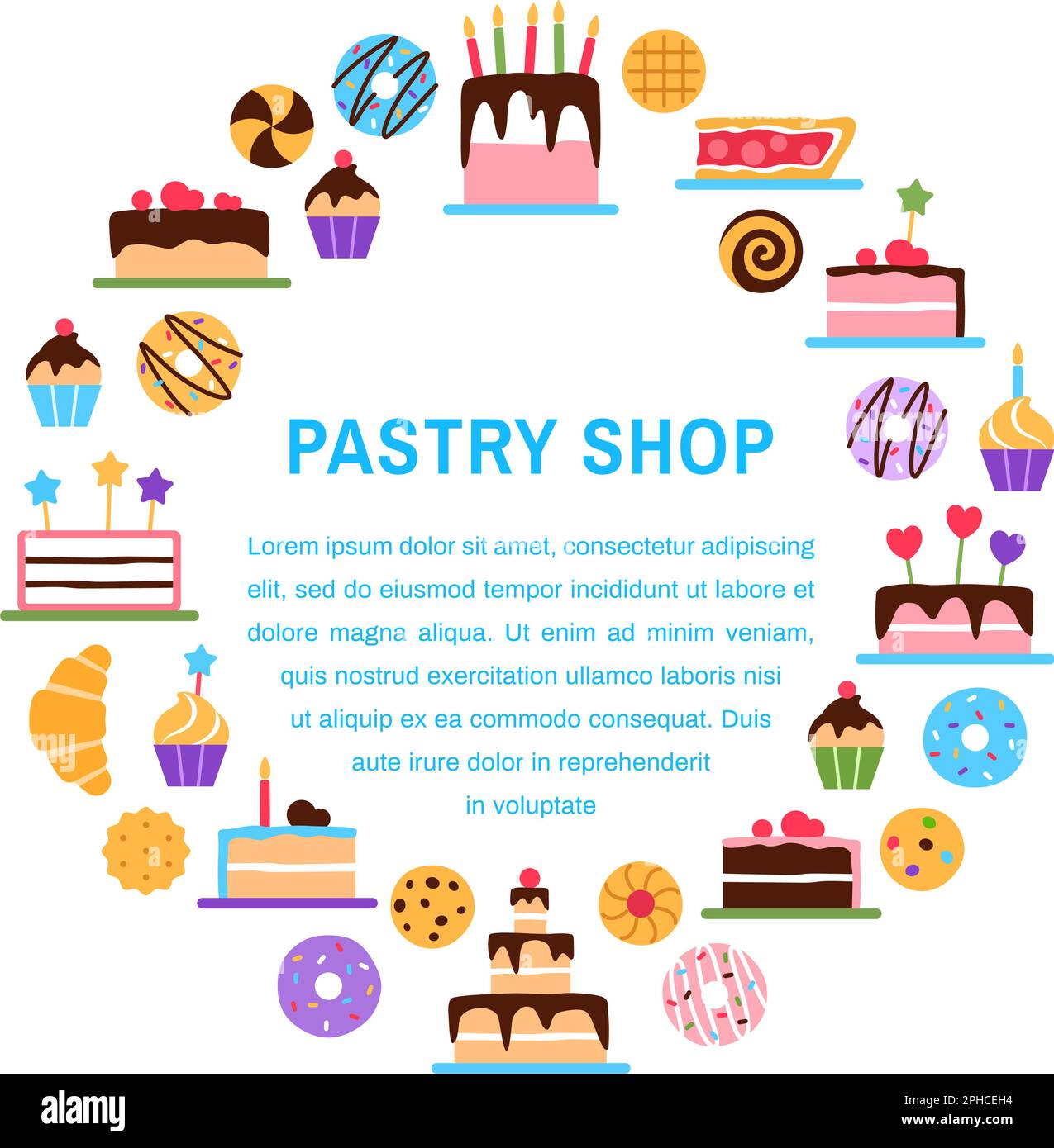 Puff pastry Stock Vector Images - Alamy