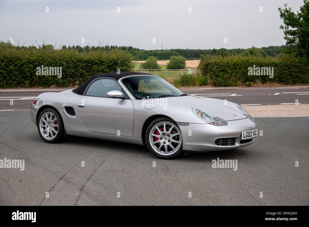 Silver porsche boxter hi-res stock photography and images - Alamy