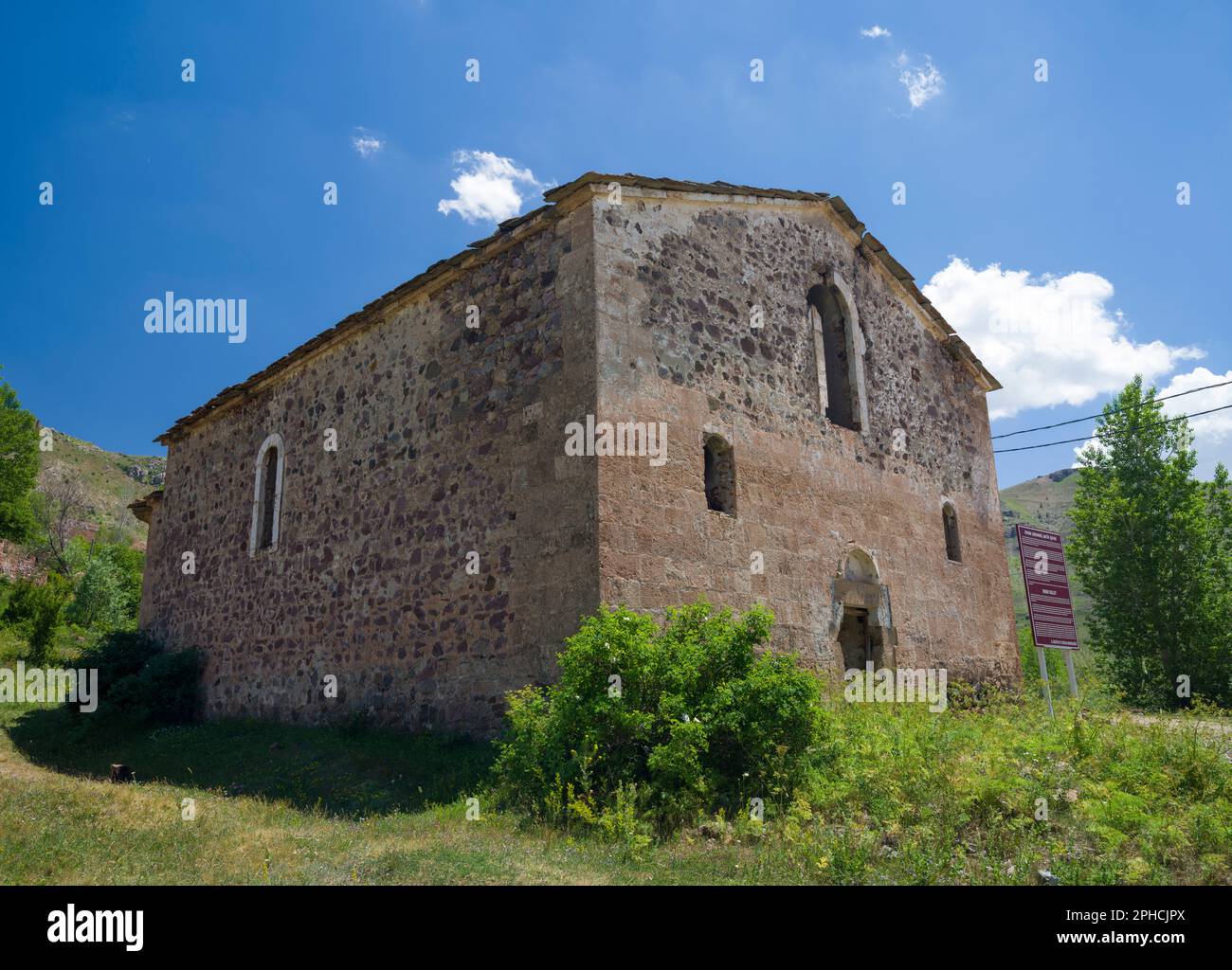 The ancient city of Krom valley. Alikinos Church. Historical old ...