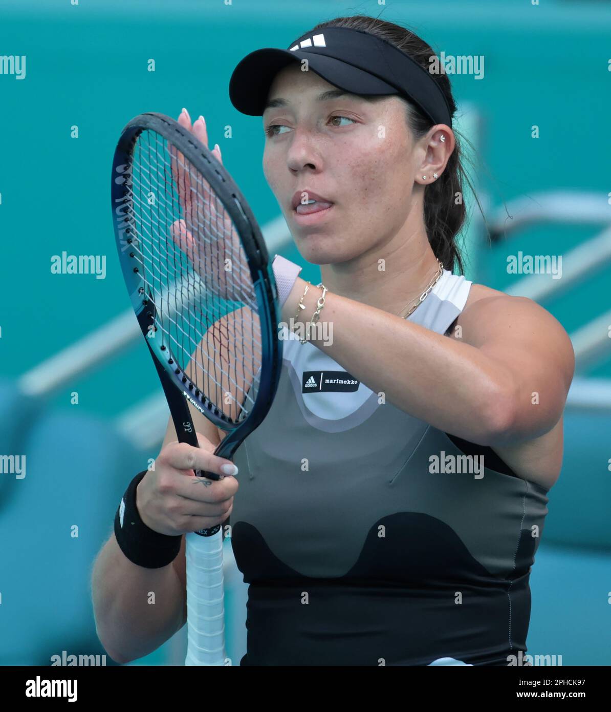 Miami Gardens, United States. 27th Mar, 2023. Jessica Pegula from the ...