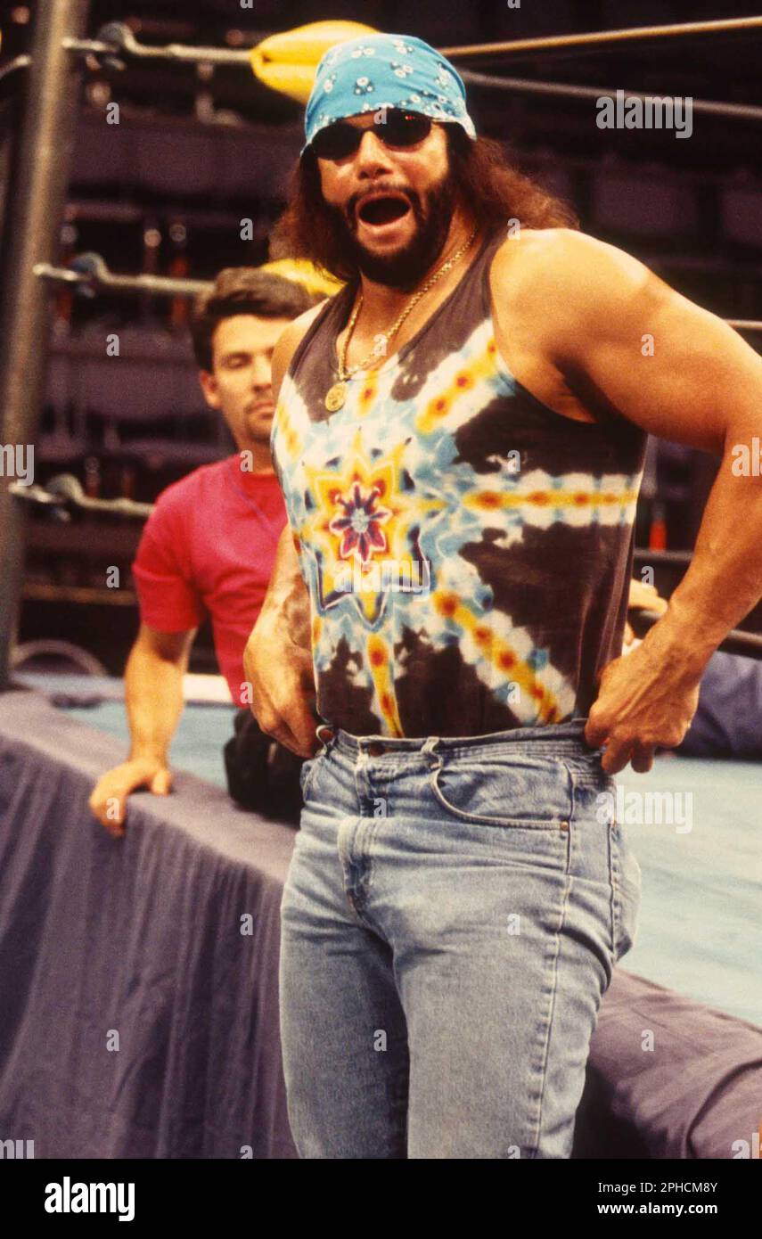1995 Randy Savage Photo by John Barrett/PHOTOlink Stock Photo - Alamy