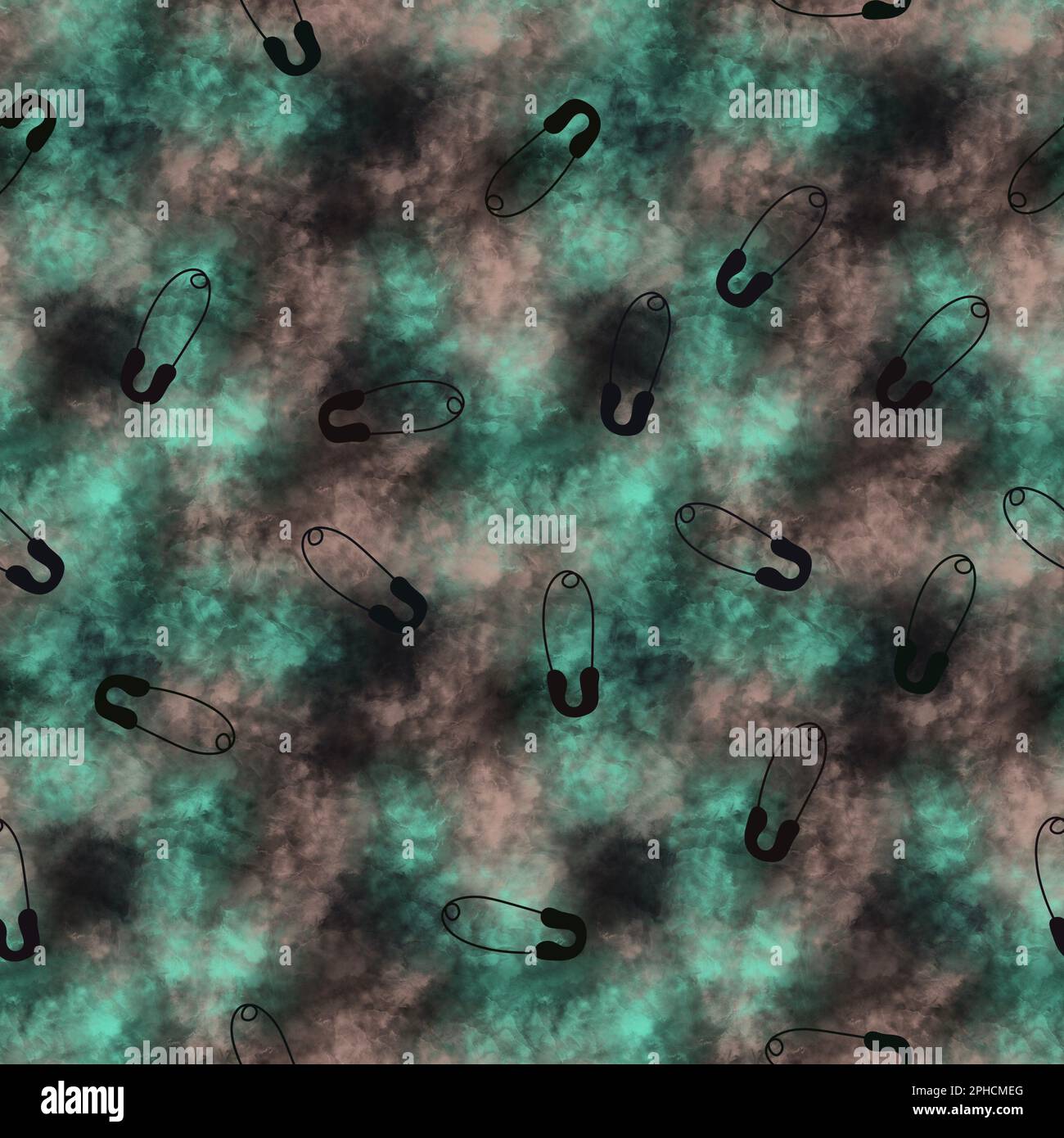 Sewing seamless pins pattern for wrapping paper and fabrics and linens and kids clothes print ...