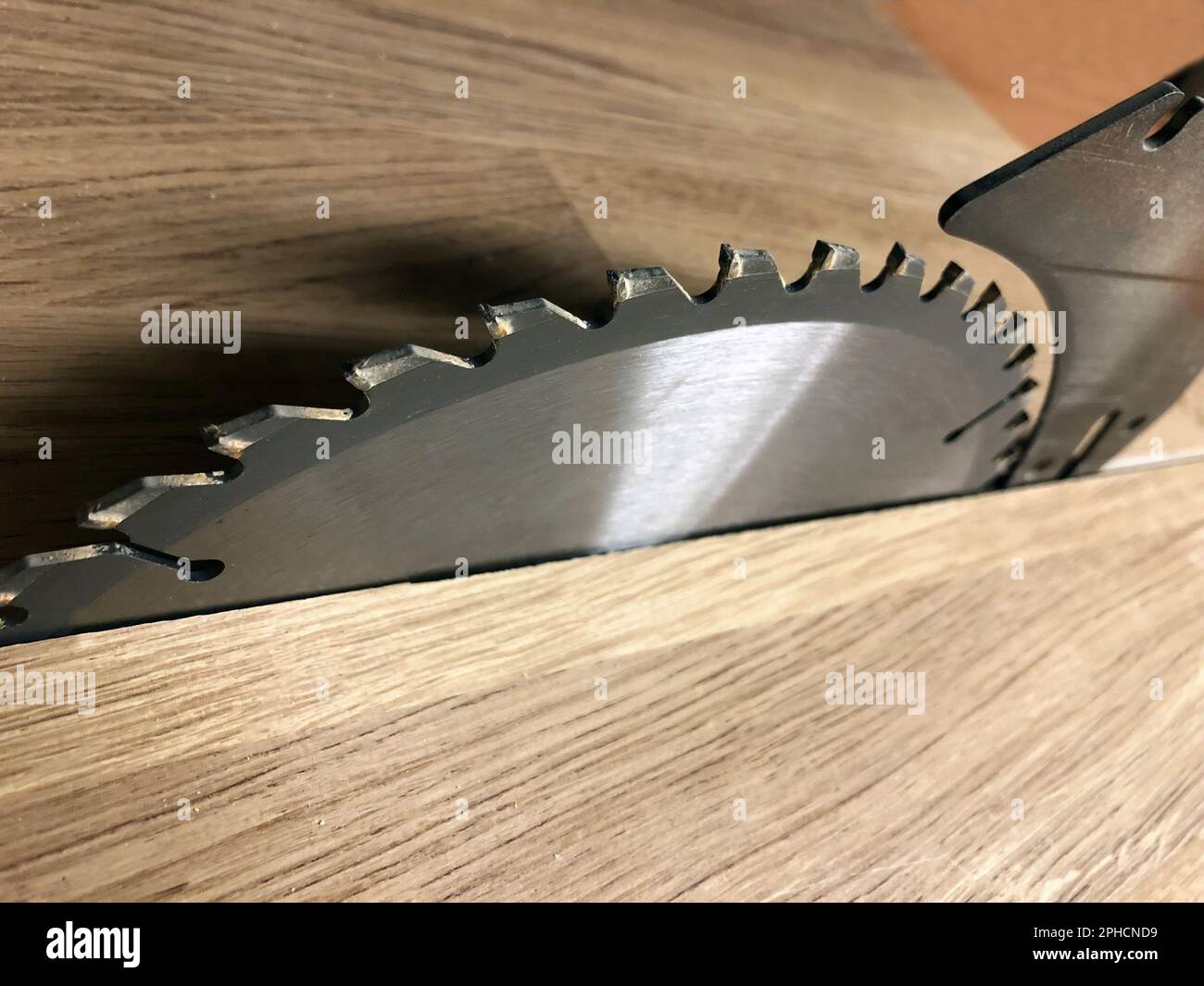 teeth of a steel circular table saw Stock Photo - Alamy