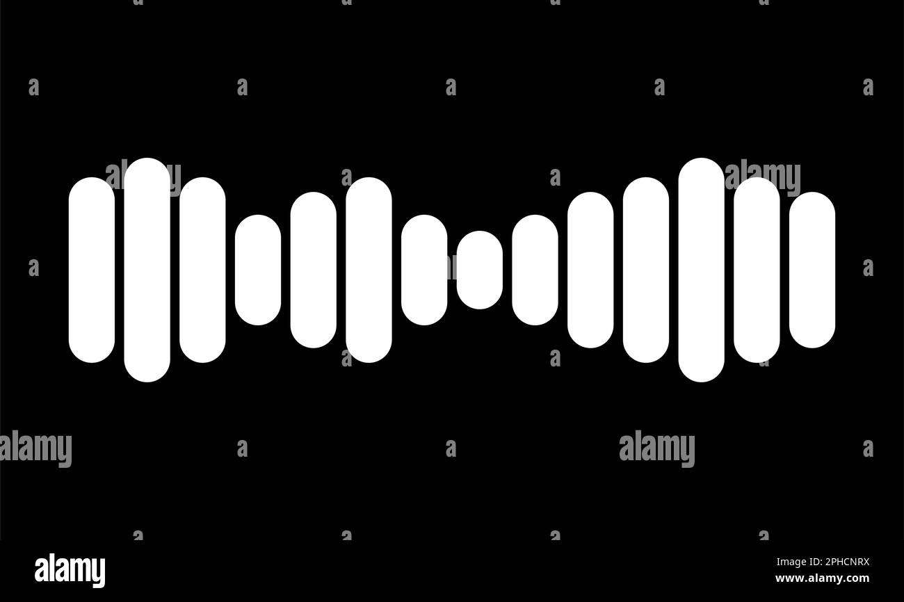White sound wave. White sound frequency Stock Vector Image & Art - Alamy