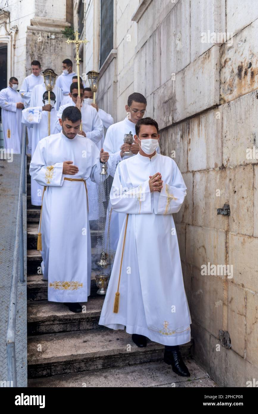 Salvador, Bahia, Brazil - December 08, 2022: Priests and seminarians ...