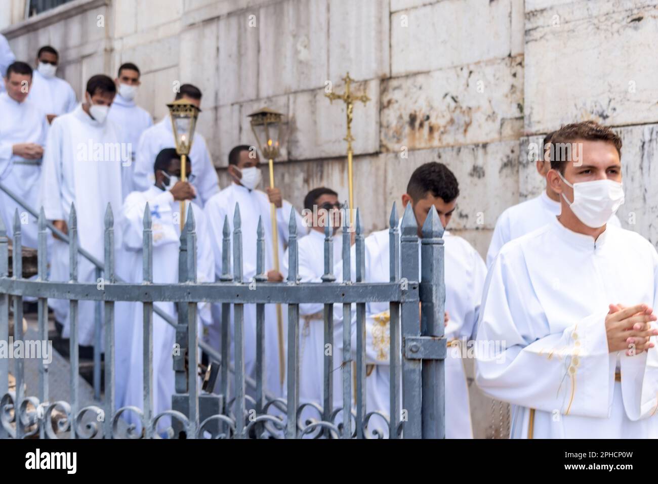 Salvador, Bahia, Brazil - December 08, 2022: Priests and seminarians ...