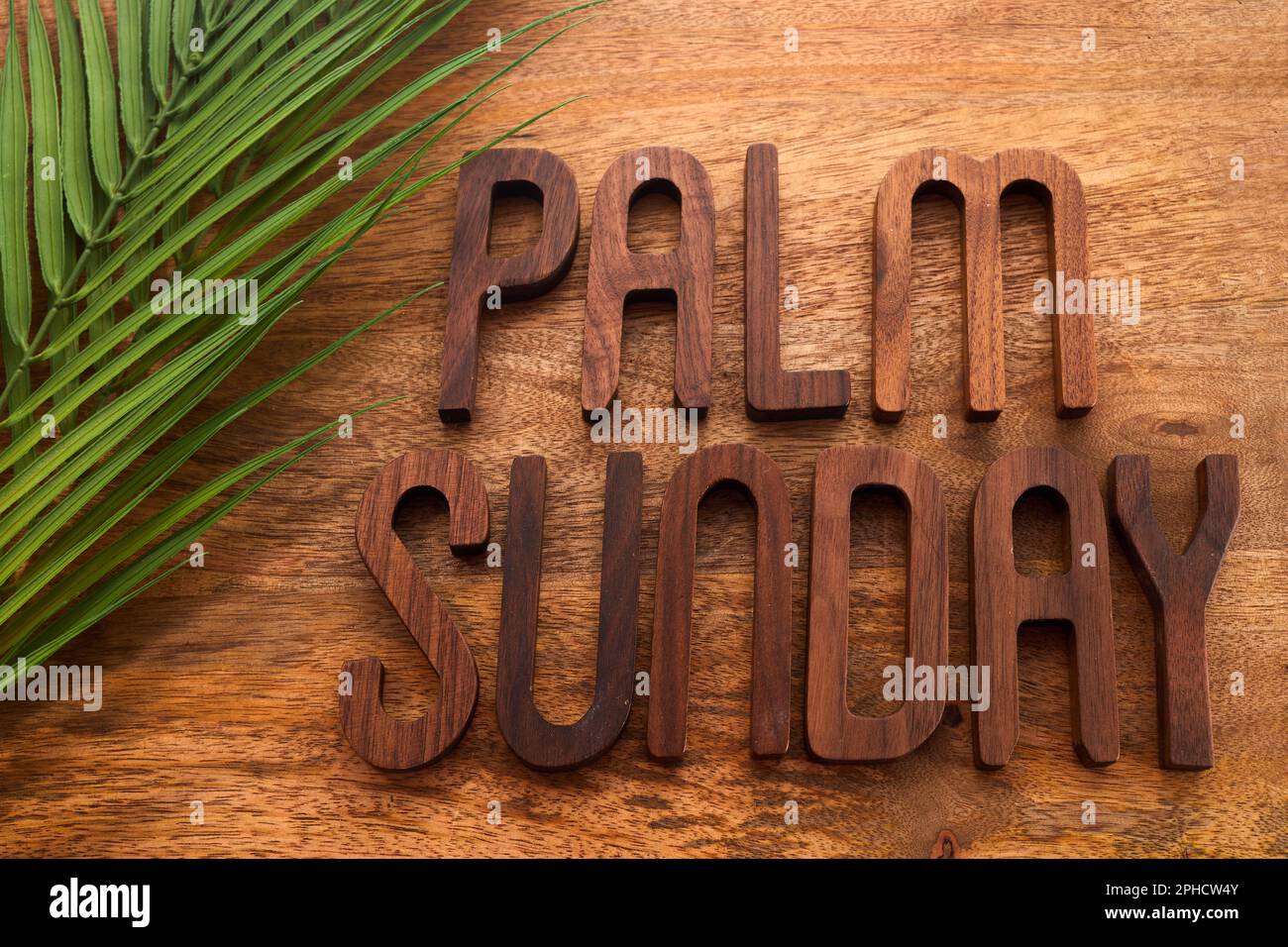 Palm sunday background. Palm on vintage background Stock Photo - Alamy