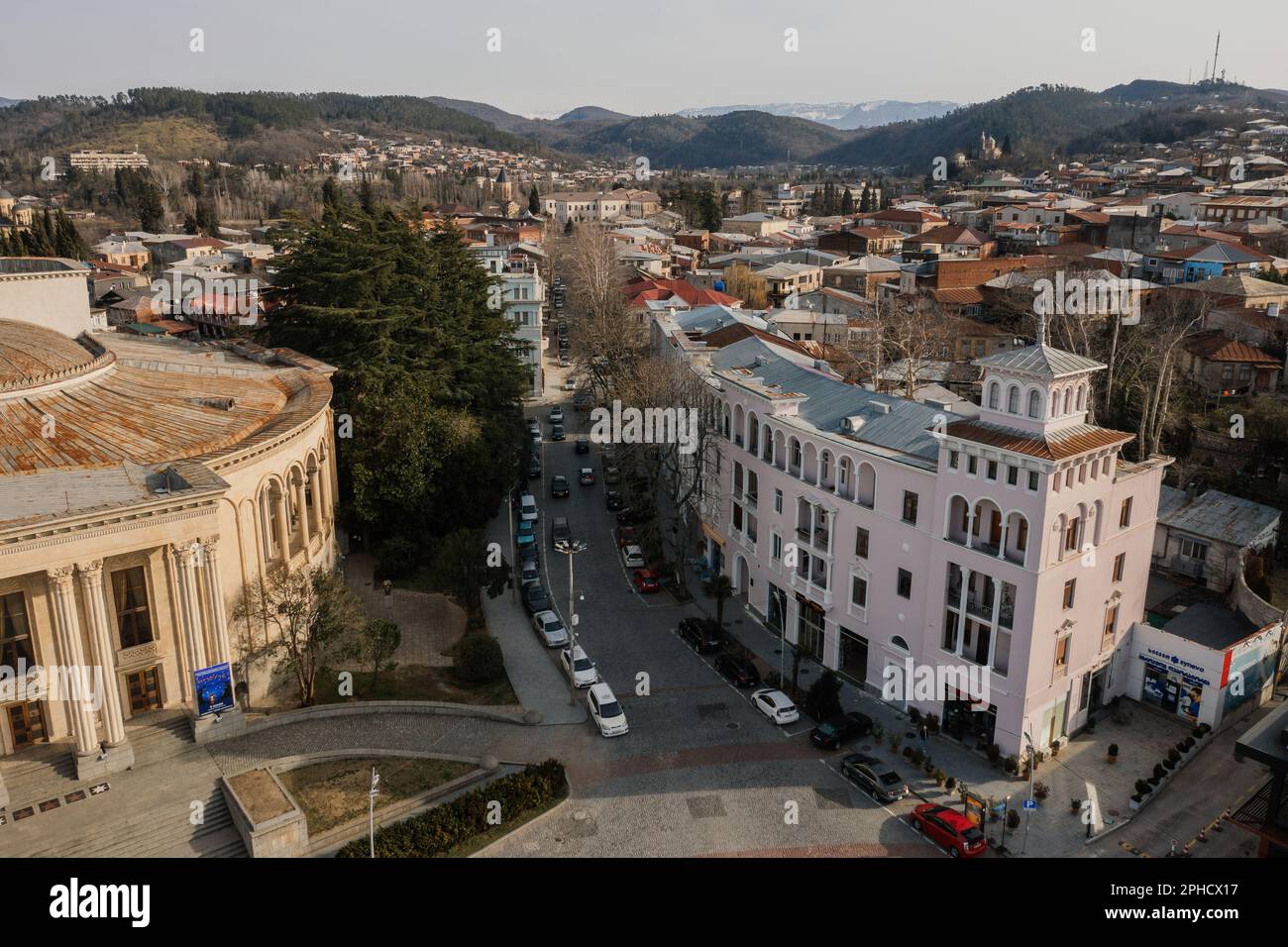 Aerial view kutaisi city river hi-res stock photography and images - Alamy