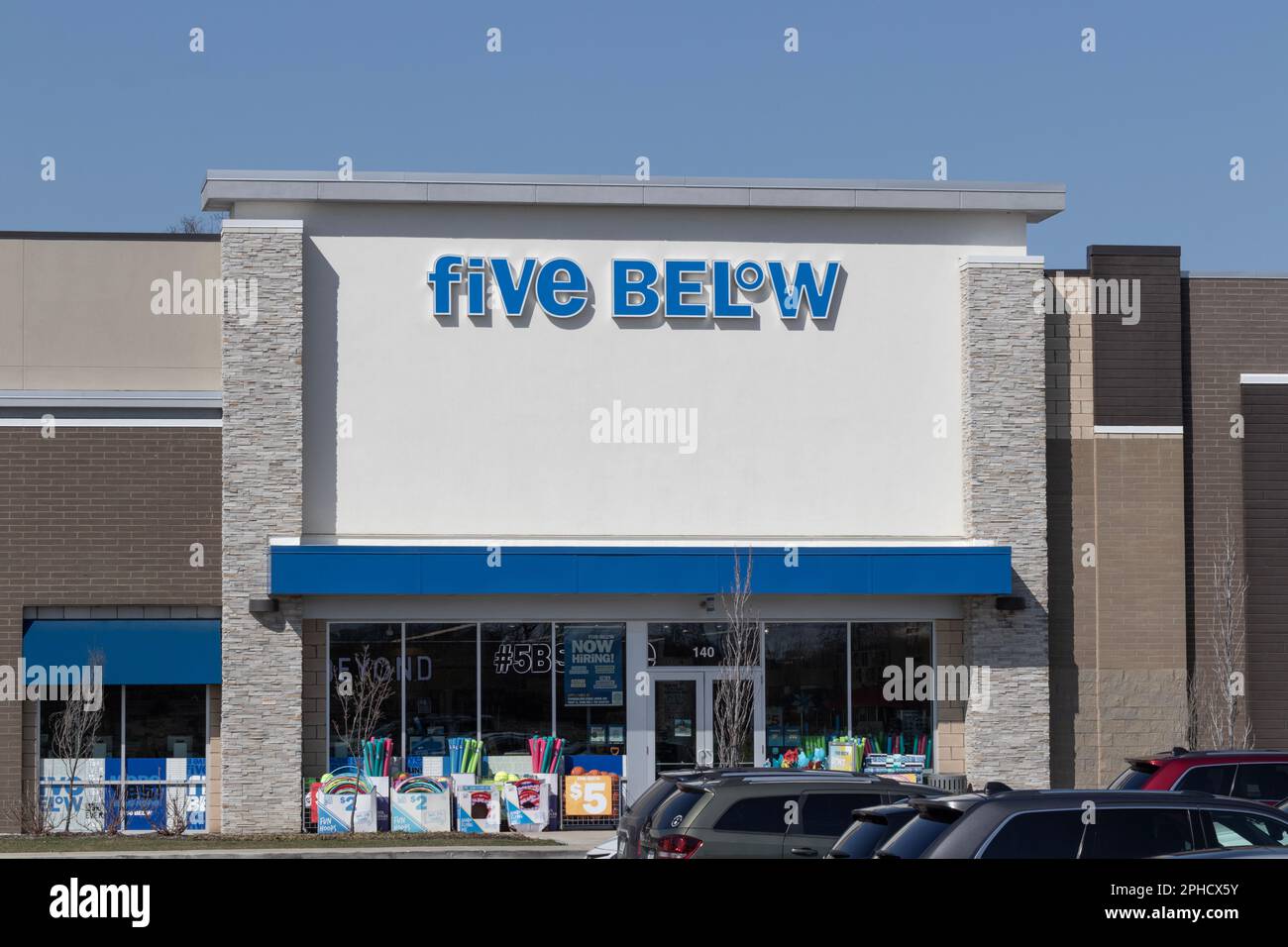 Noblesville - Circa March 2023: Five Below Retail Store. Five Below is ...