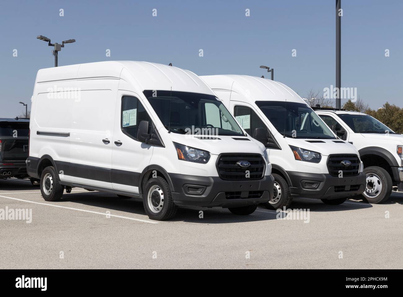 Fishers - Circa March 2023: Ford Transit Cargo display at a dealership ...
