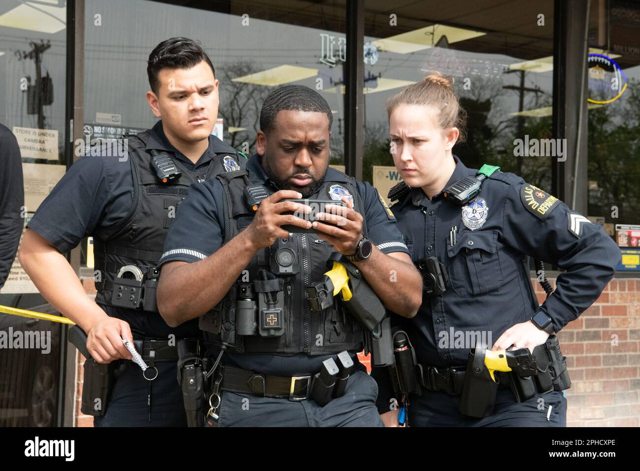Dallas, USA. March 27, 2023: The Dallas Police Department is ...