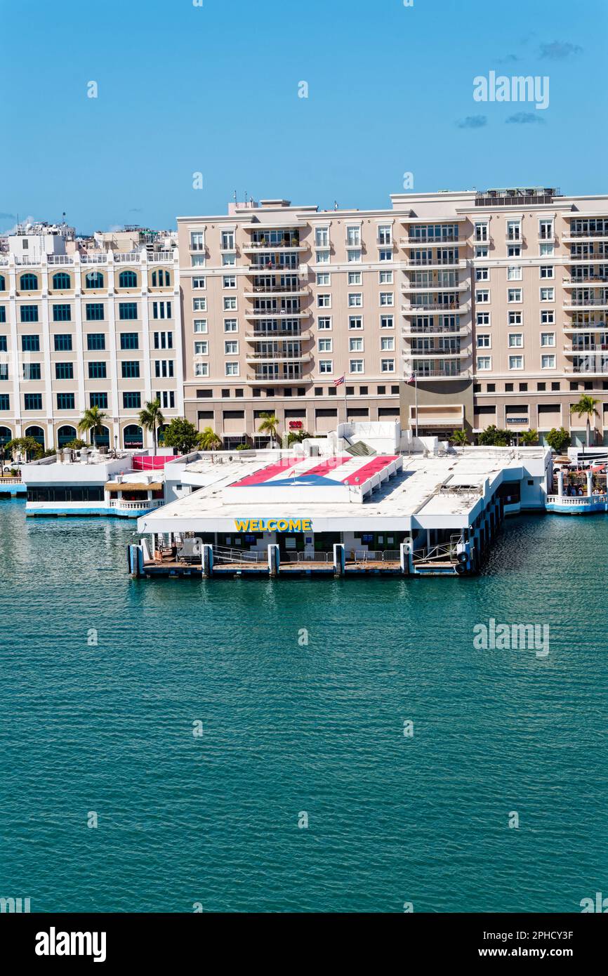 SAN JUAN, PUERTO RICO - February 1, 2023: San Juan serves as a major ...