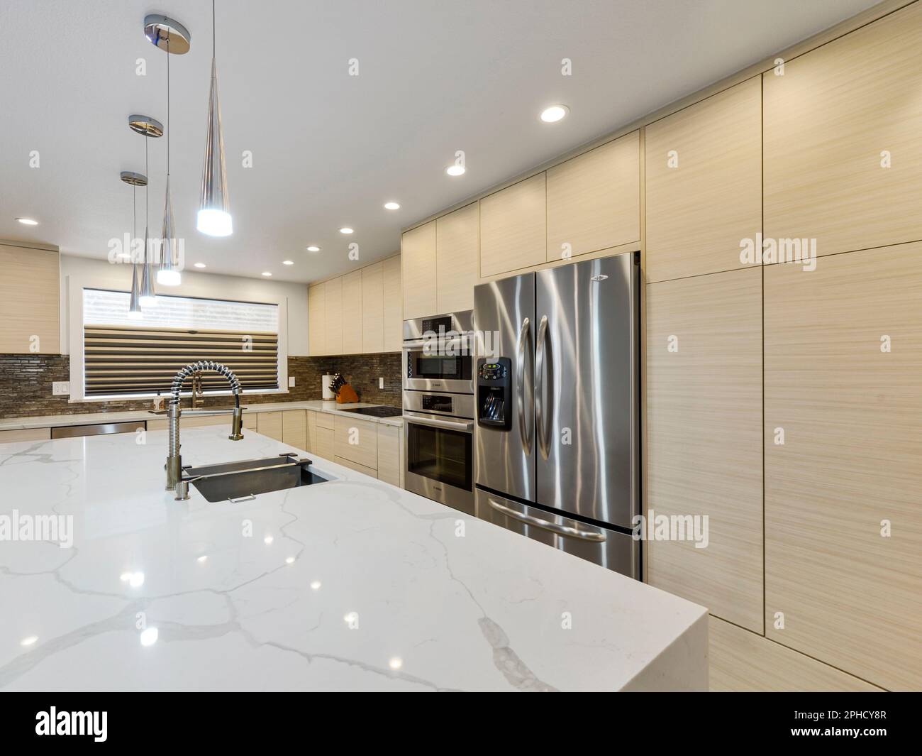 Modern residential kitchen interior Stock Photo - Alamy