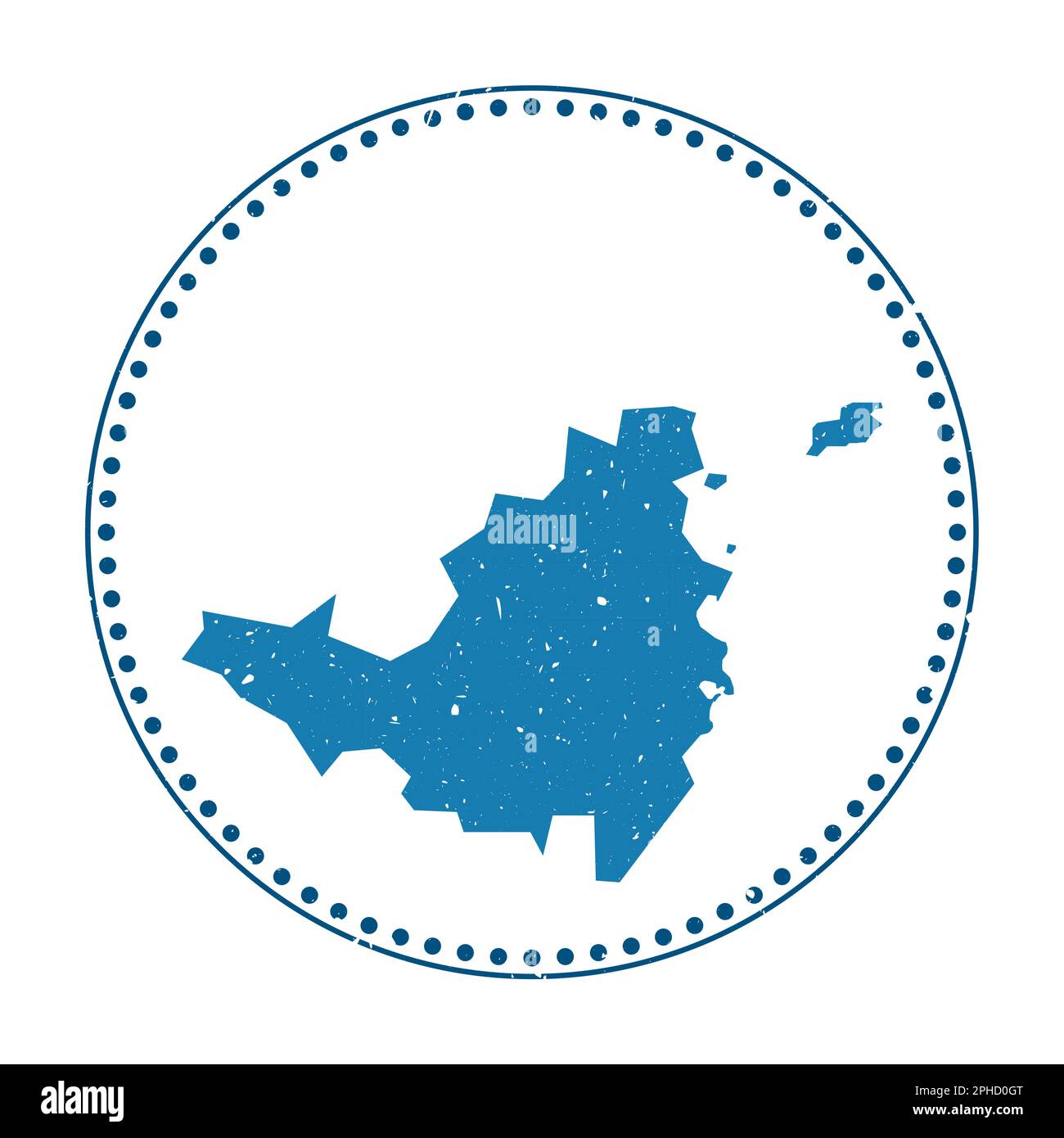 Saint Martin sticker. Travel rubber stamp with map of island, vector ...