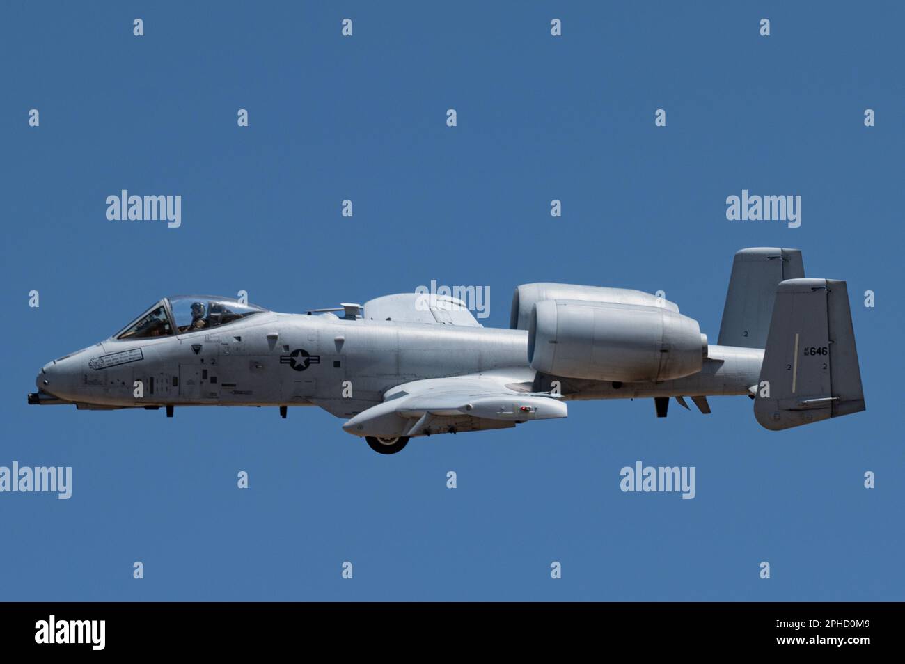 A U.S. Air Force A-10C Thunderbolt II flies over Davis-Monthan Air ...