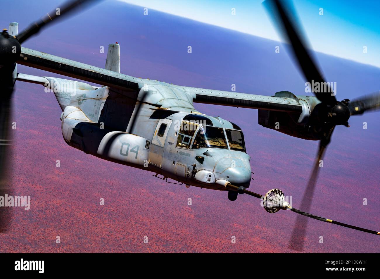U.S. Marine Corps VMGR-252 Broncos conduct an aerial refueling for U.S ...